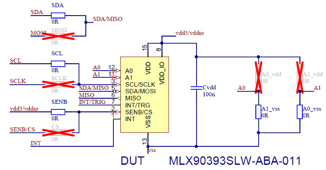Evaluation board for MLX90393 magnetic node (EVB90393) #Melexis